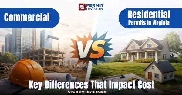 Commercial vs Residential Permits in VA: Cost Differences